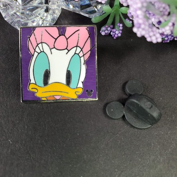 Disney | Jewelry | Disney Parks Hidden Mickey Daisy Duck Square Face ...